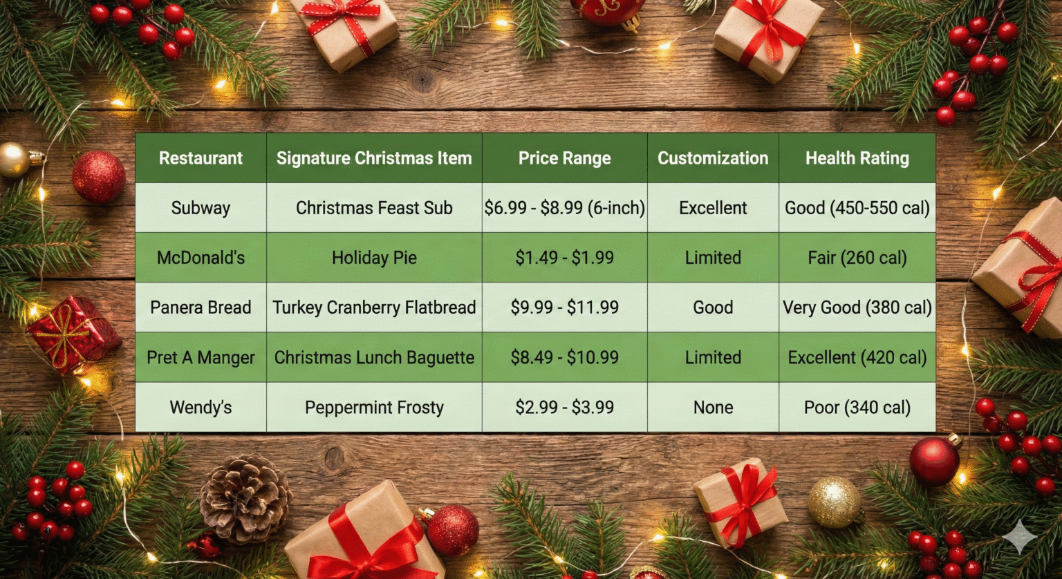 Subway's Christmas Menu 2025: Your Complete Guide to Holiday Specials ...